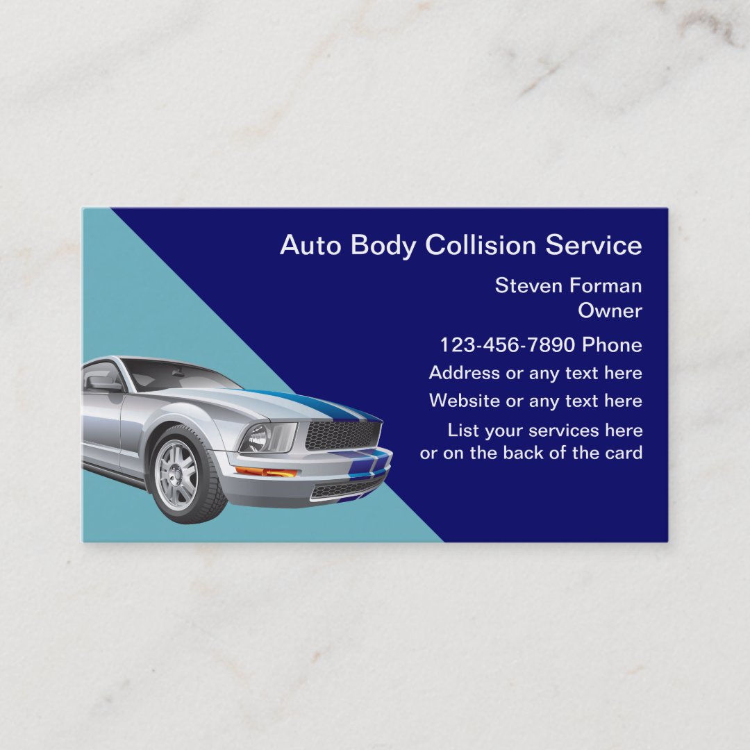 Auto Collision Business Cards | Zazzle