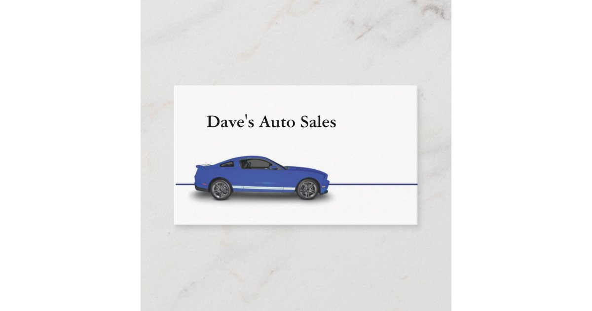 Auto Dealer Business Card | Zazzle