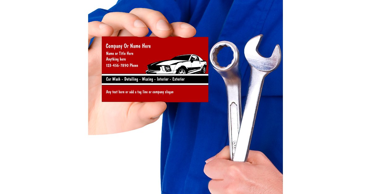 Auto Detail Business Cards | Zazzle