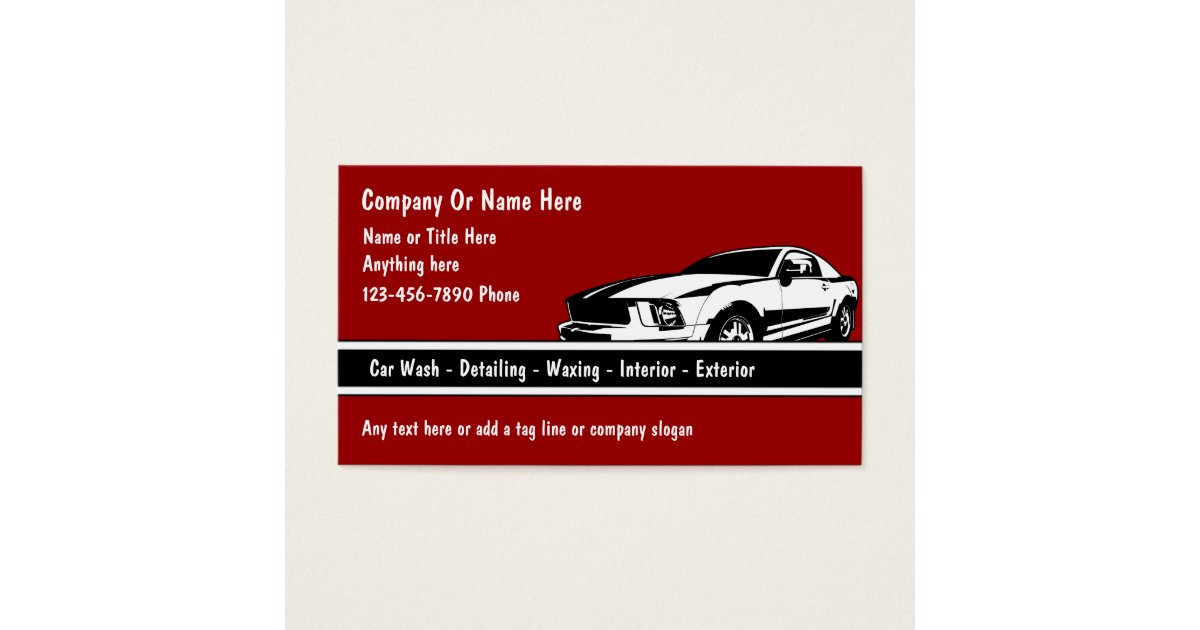 Auto Detail Business Cards | Zazzle.com