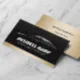 Auto Detailing Automotive Modern Black & Gold Car Business Card | Zazzle