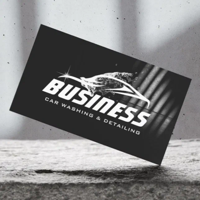 Auto Detailing Automotive Professional Car Business Card | Zazzle