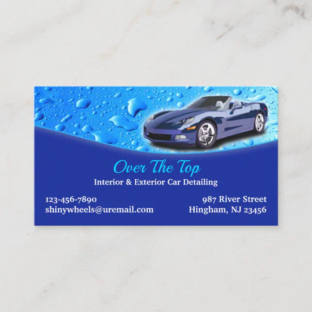 Auto Detailing Business Card | Zazzle