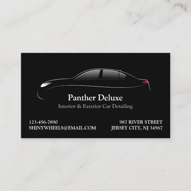 Auto Detailing Business Card | Zazzle