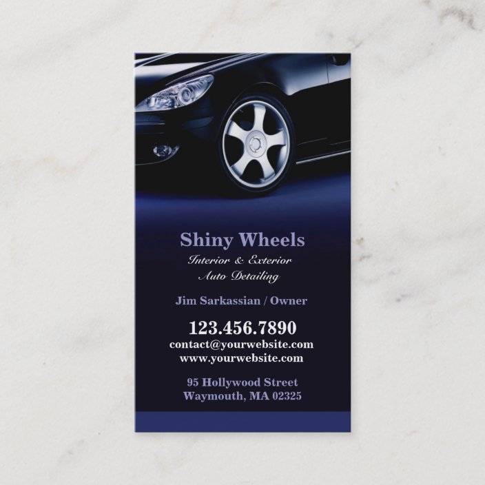Auto Detailing Business Card | Zazzle.com