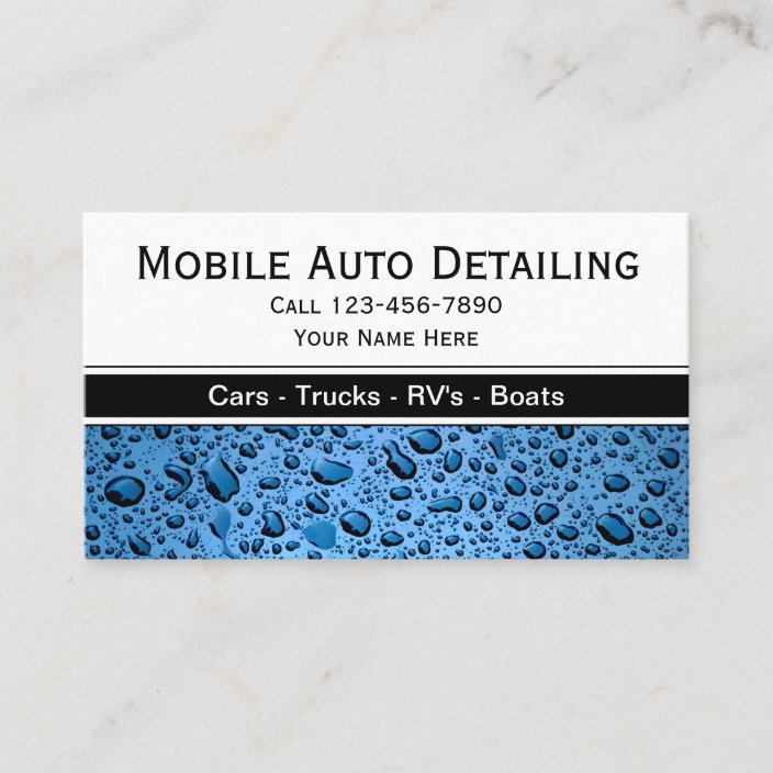 Auto Detailing Business Cards | Zazzle.com