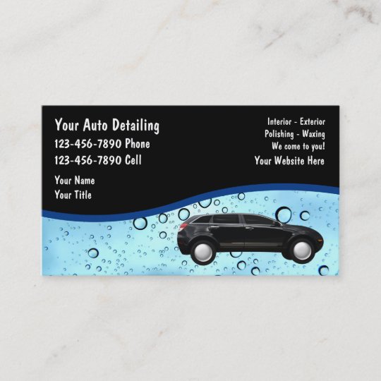 Auto Detailing Business Cards Zazzle
