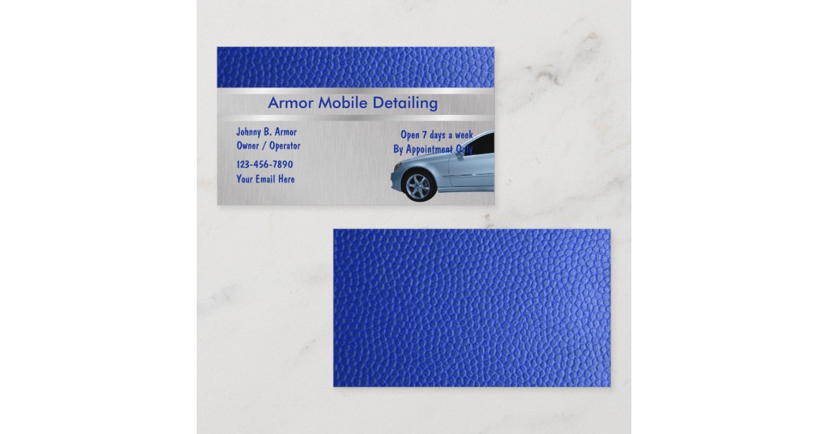 Auto Detailing Business Cards | Zazzle