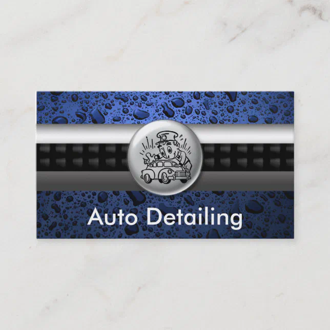 Auto Detailing Business Cards | Zazzle