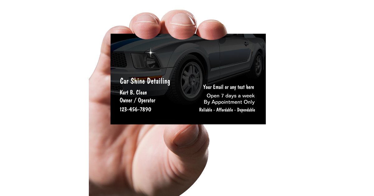 Auto Detailing Business Cards | Zazzle