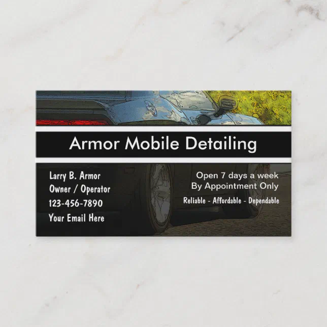 Auto Detailing Business Cards | Zazzle