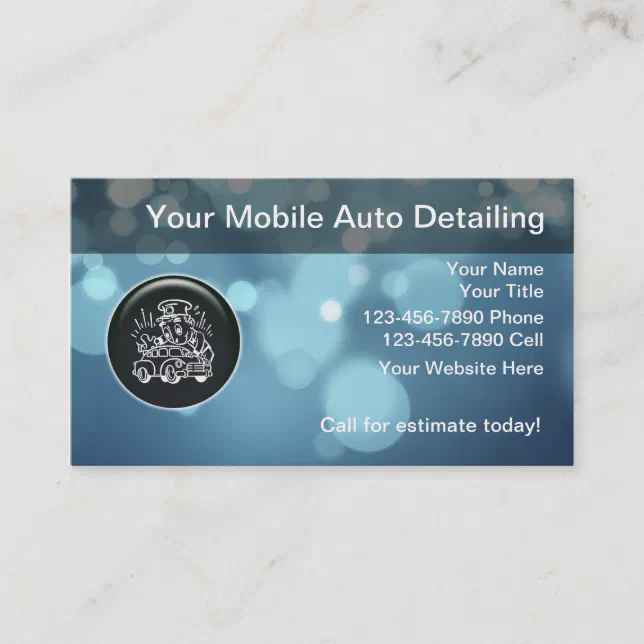 Auto Detailing Business Cards | Zazzle