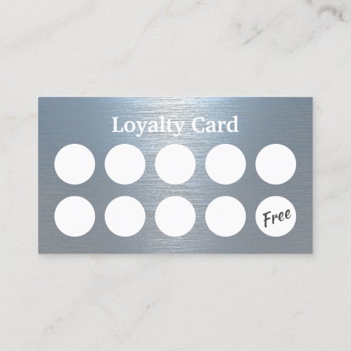 Auto Detailing Car Wash Cool Blue Metal Automotive Loyalty Card | Zazzle