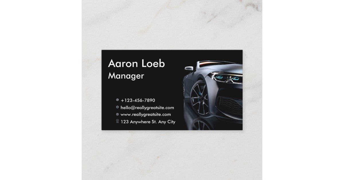 Auto Detailing Cleaning Auto Repair QR Code Business Card | Zazzle