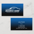 Auto Detailing Cool Car Shape Blue Automotive Business Card | Zazzle