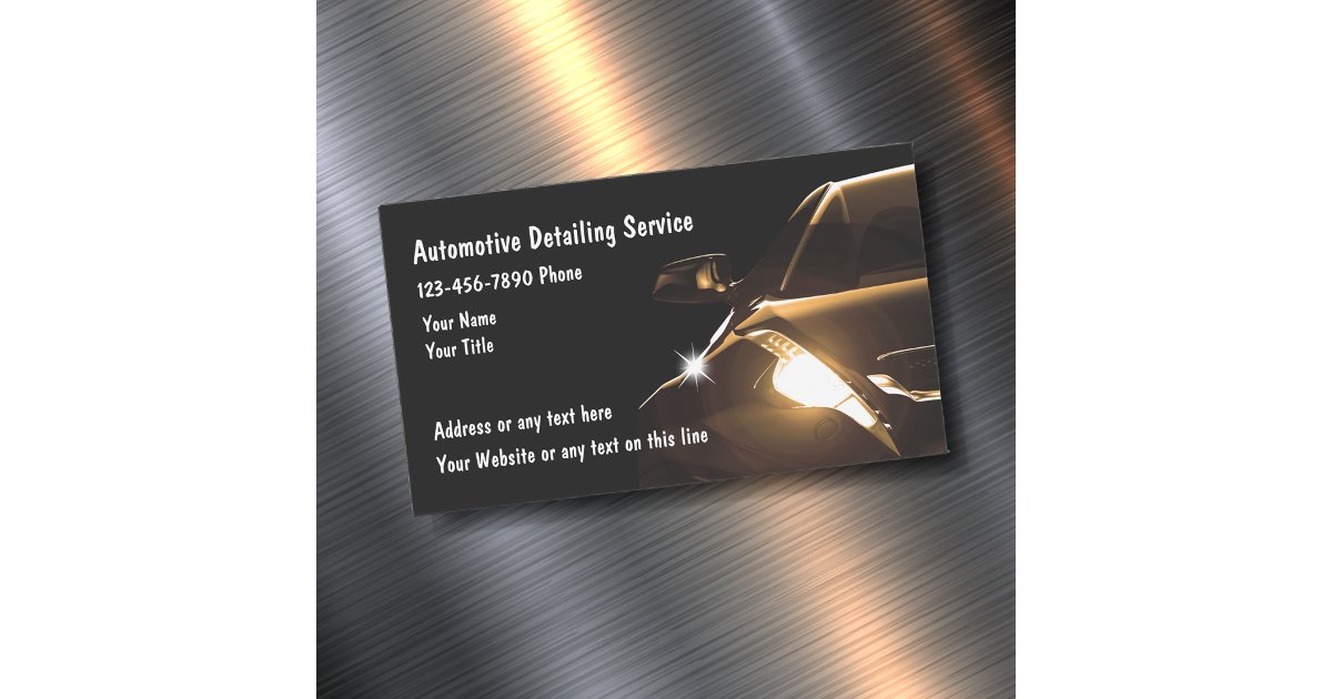 Auto Detailing Customer Business Magnets | Zazzle