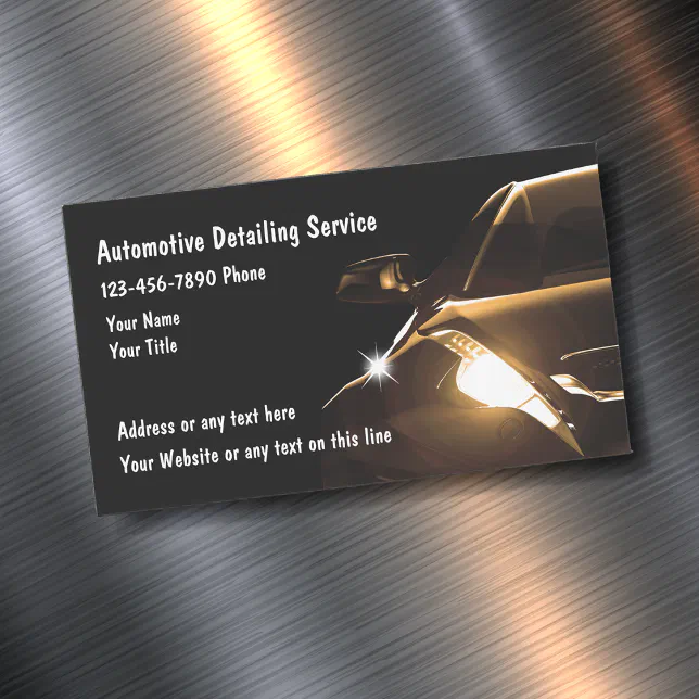 Auto Detailing Customer Business Magnets | Zazzle
