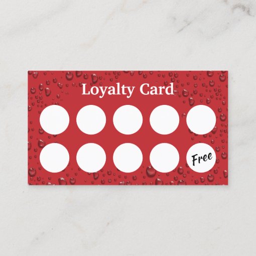 Auto Detailing Modern Red Car Cleaning Loyalty Business Card | Zazzle