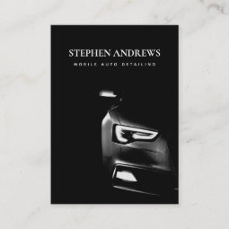 Auto Detailing Motor Vehicles Repair QR Code Business Card | Zazzle