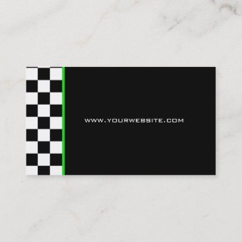 Auto Garage Business Card Racing Green | Zazzle