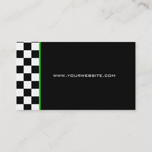 Auto Garage Business Card Racing Green | Zazzle