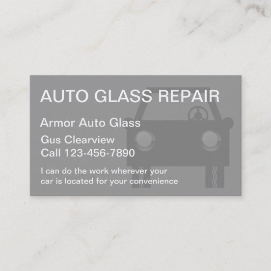 Auto Glass Business Cards - Business Card Printing | Zazzle