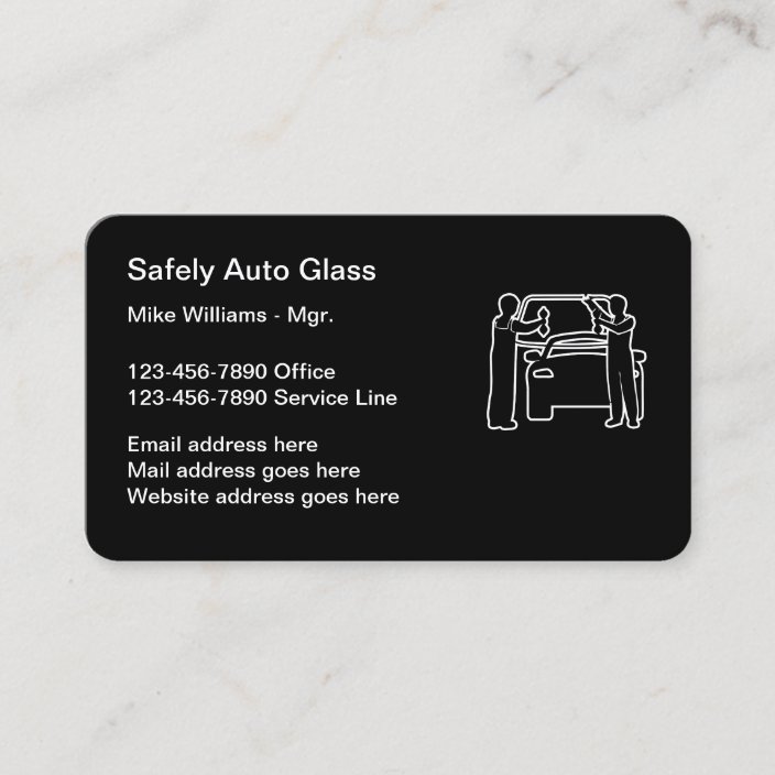 Auto Glass Installation And Repair Business Card | Zazzle.com