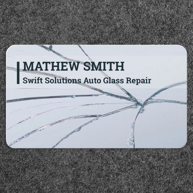 Auto Glass Repair Business Card | Zazzle