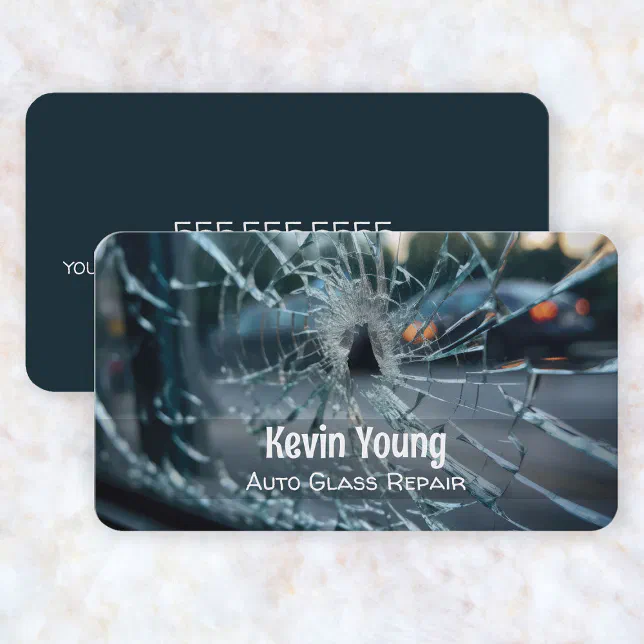 Auto Glass Repair Business Card | Zazzle