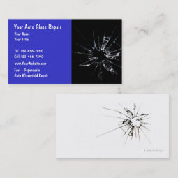 Auto Glass Repair Business Card | Zazzle