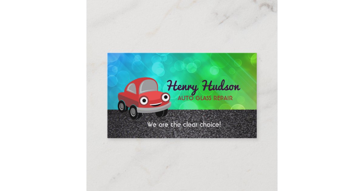 Auto Glass Repair Business Cards | Zazzle