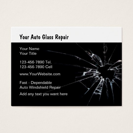 Auto Glass Repair New Business Card | Zazzle.com