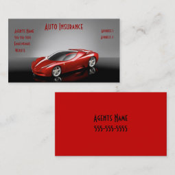 auto insurance business card | Zazzle