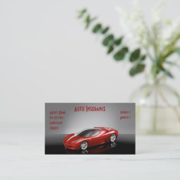 auto insurance business card | Zazzle