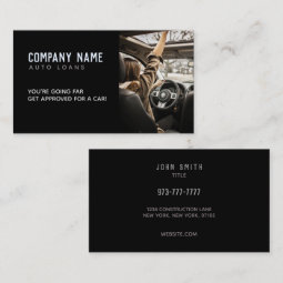 Auto Loans Slogans Business Card | Zazzle