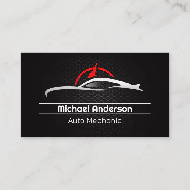 Auto Logo | Car Services Logo Business Card | Zazzle