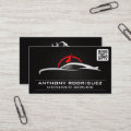Auto Logo | Sports Car | Speedometer | QR Code Business Card | Zazzle