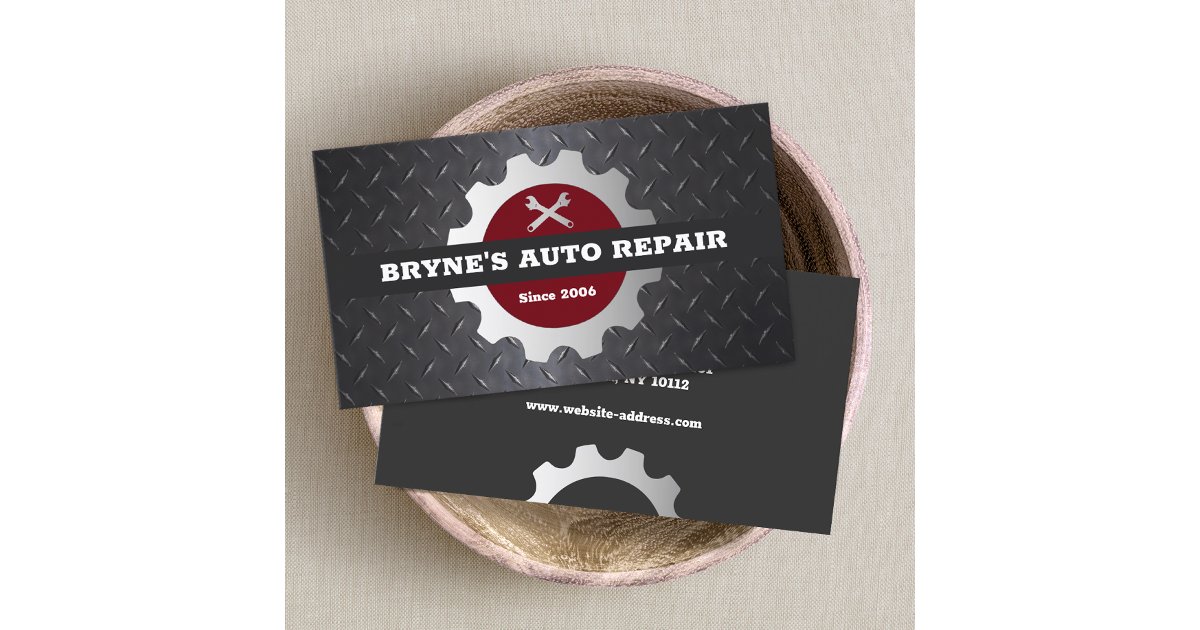 Auto Mechanic Business Card | Zazzle