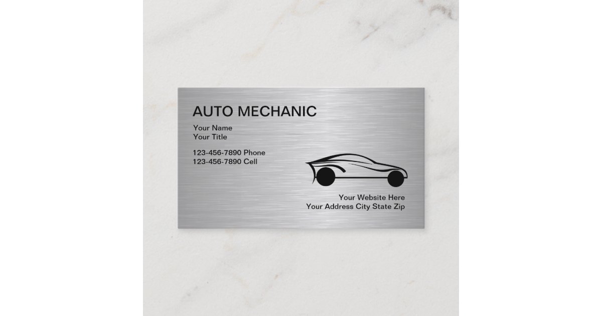 Auto Mechanic Business Cards | Zazzle