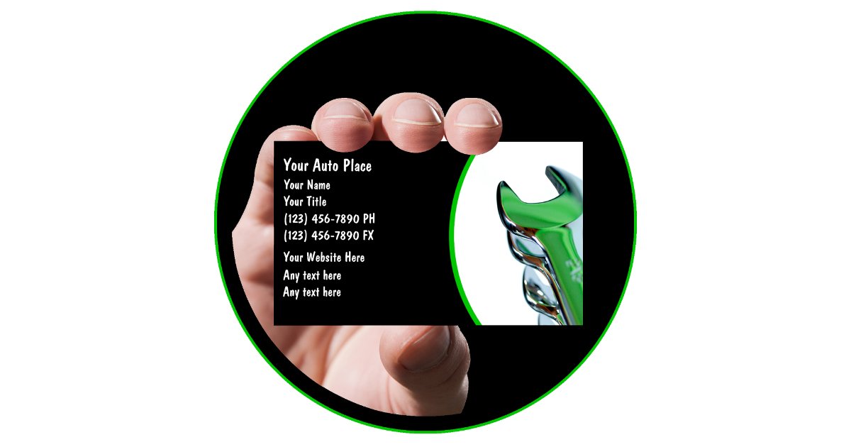 Auto Mechanic Business Cards | Zazzle