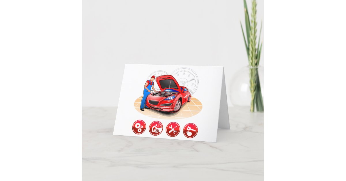 Auto mechanic card | Zazzle.com