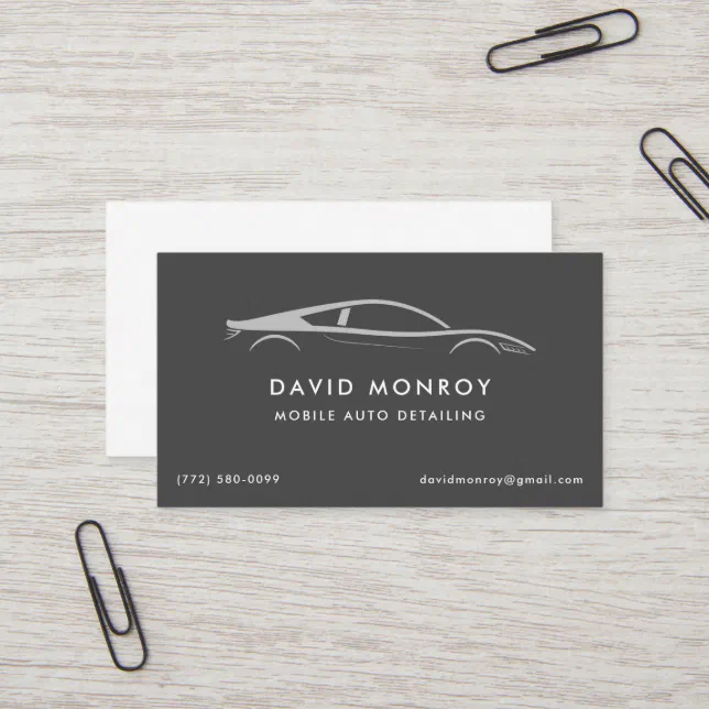 Auto Mobile Detailing Business Card | Zazzle