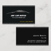 Auto Outline Car Rental/Hire business card | Zazzle