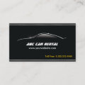Auto Outline Car Rental/Hire business card | Zazzle