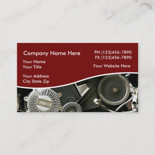 Auto Parts And Salvage Yard Business Card | Zazzle.com
