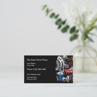 Auto Parts Modern Business Cards | Zazzle