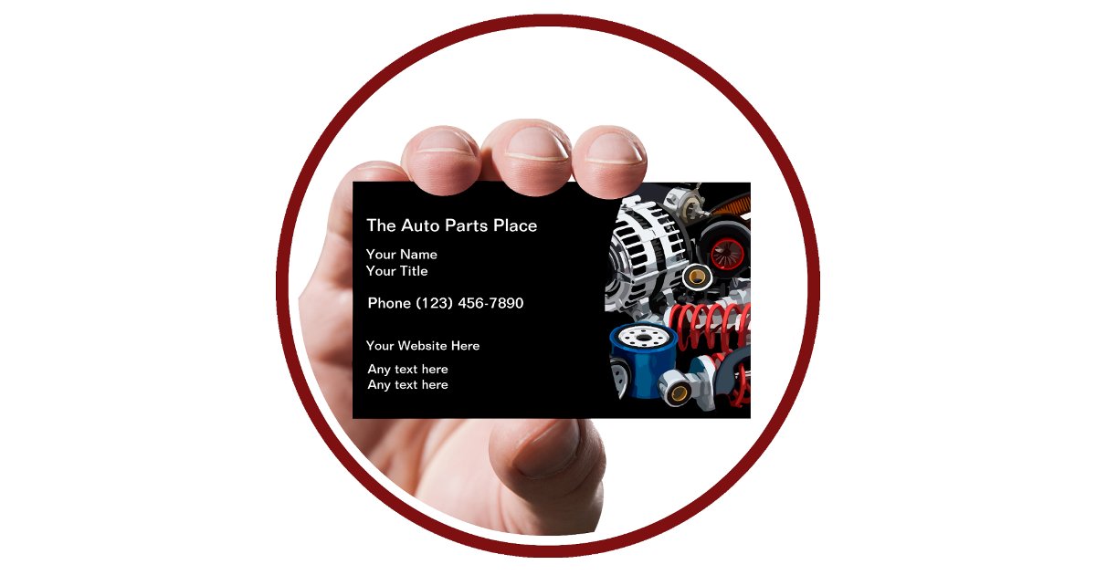 Auto Parts Modern Business Cards | Zazzle