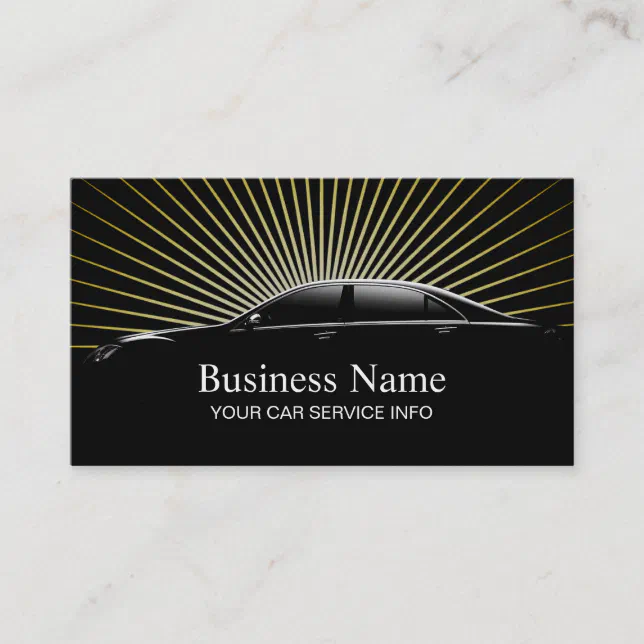 Auto Parts Professional Automotive Car Business Card | Zazzle