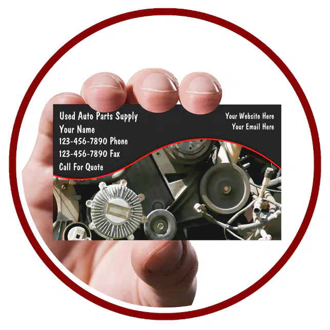 Auto Parts Salvage Business Cards | Zazzle