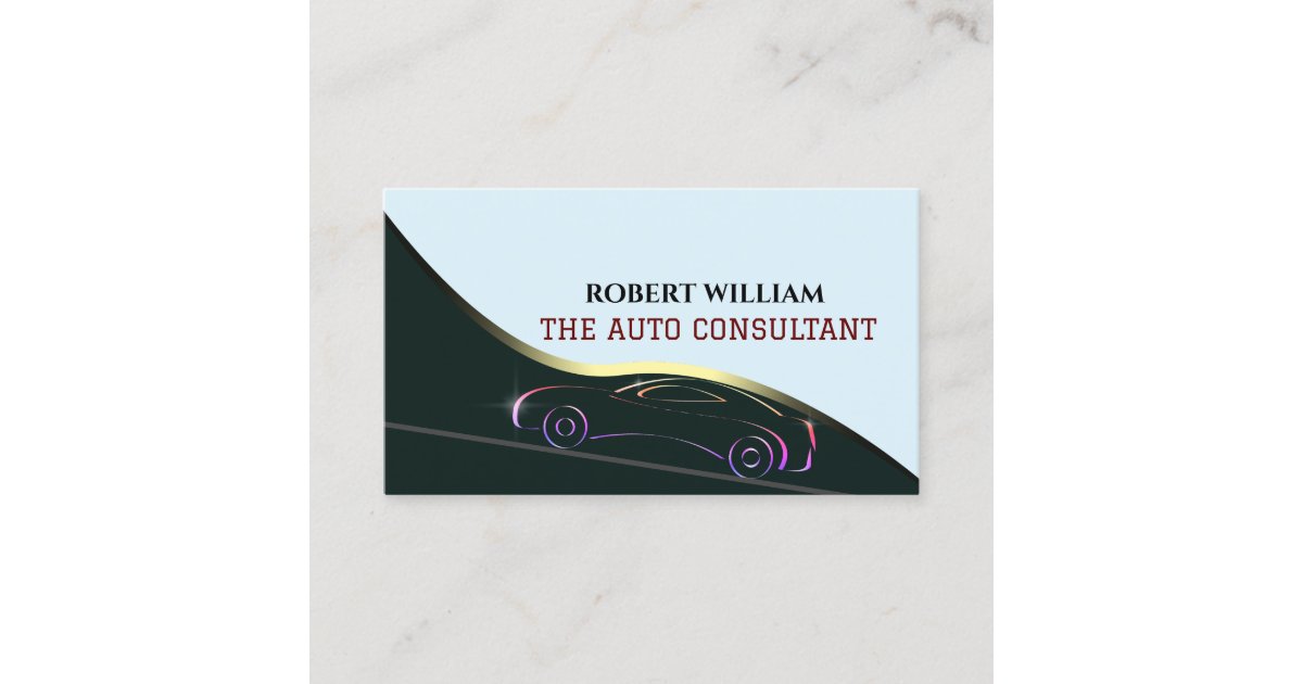 Auto Personal car Consultation with car logo Business Card | Zazzle